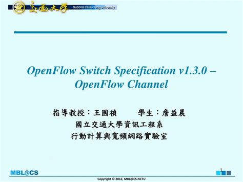 PPT OpenFlow Switch Specification V1 3 0 OpenFlow Channel PowerPoint Presentation ID 2848979