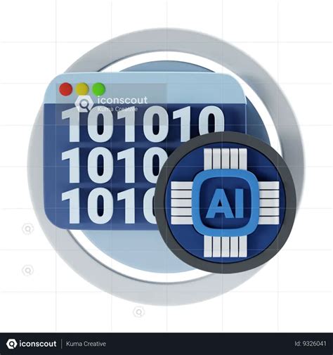 Obtén Algoritmo De Inteligencia Artificial 3d Icon De Por Descarga