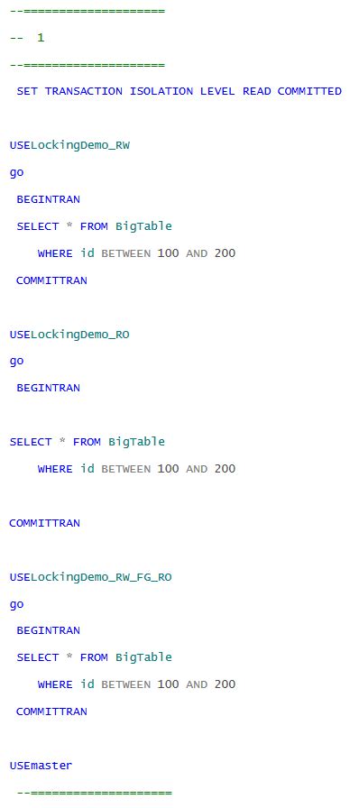 Locking And Readonly Filegroups Vs Readonly Databases Andreas Wolter