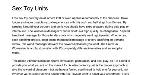 H1sex Toy Unitsh1igglkpdfpdf Docdroid