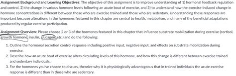 Solved Assignment Background And Learning Objectives The