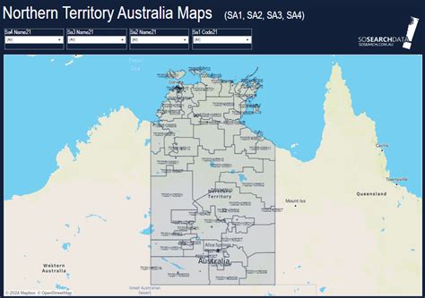 Sa1 Sa1 Sa3 Sa4 Northern Territory Australia Maps Sosearch