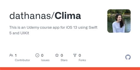 github dathanas clima this is an udemy course app for ios 13 using