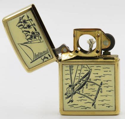 Scrimshaw Zippos —