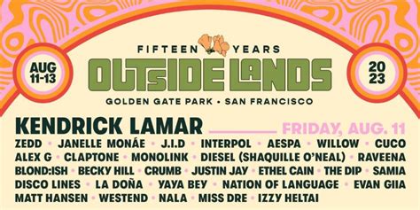 Outside Lands 2023 Single Day Tickets On Sale Now