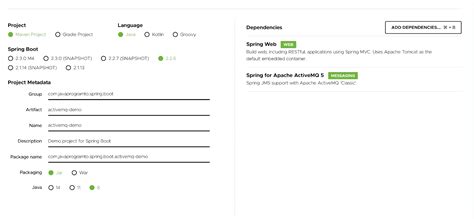 Spring Boot Activemq In Memory Example Publisher Consumer
