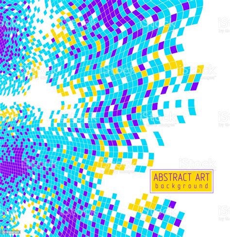 최소한의 기하학적 벡터 아트 모자이크 타일의 아름 다운 차원 그림 현대 유행 템플릿을 복사 및 텍스트에 대 한 공간 안내 책자 잡지 광고 배너 포스터에 대 한 사용 가능 0