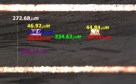 A Cut Through Pcb With 50um Tracks Pictures