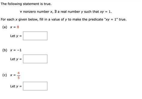 Solved The Following Statement Is True Nonzero Number X Chegg Com