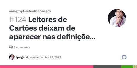 Leitores De Cartões Deixam De Aparecer Nas Definições Após Restart · Issue 124 · Amagovpt