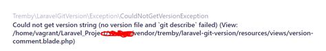 Vagrant Could Not Get Version String No Version File And `git Describe` Failed Stack Overflow