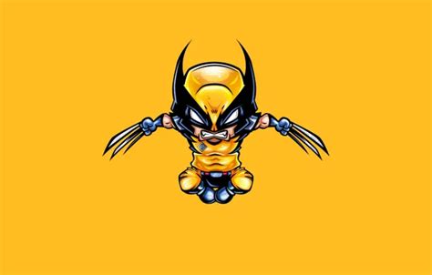 Wallpaper Yellow Minimalism Wolverine Wolverine Yellow Yellow