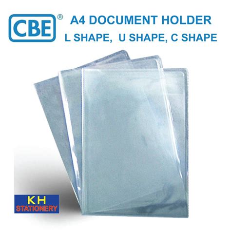 Cbe A4 Document Clear Holder L Shape File U Shape File C Shape File