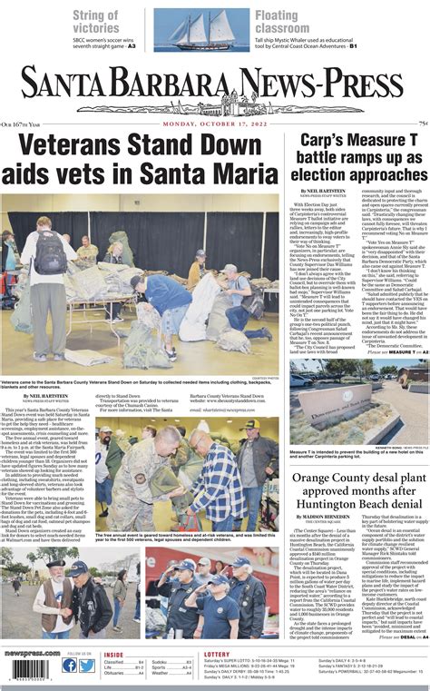 Santa Barbara News Press October 17 2022 By Santa Barbara News Press