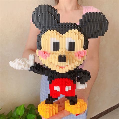 Miniature Building Blocks Super Mickey Mouse Minnie Compatible Lego