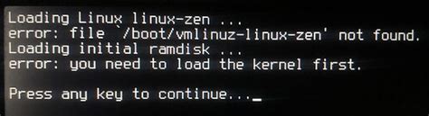 How To Fix Grub Error You Need To Load The Kernel First