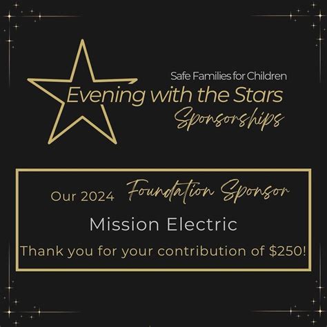 Meet Our Evening With The Stars 2024 Foundation Sponsor Mission