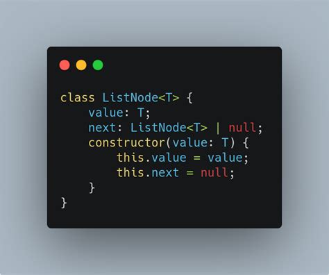 singly linked lists with typescript