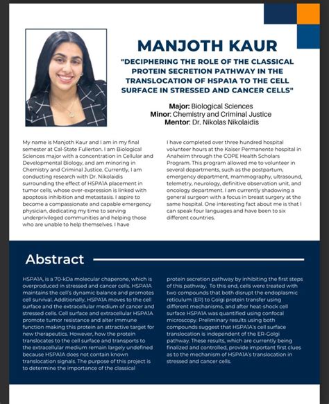 Senior Honors Research Symposium California State University Fullerton