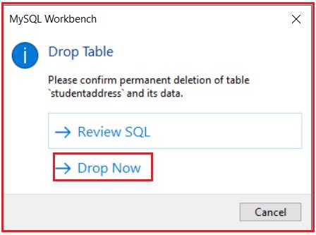 Create Alter Drop Table Using MySQL Workbench Dot Net Tutorials