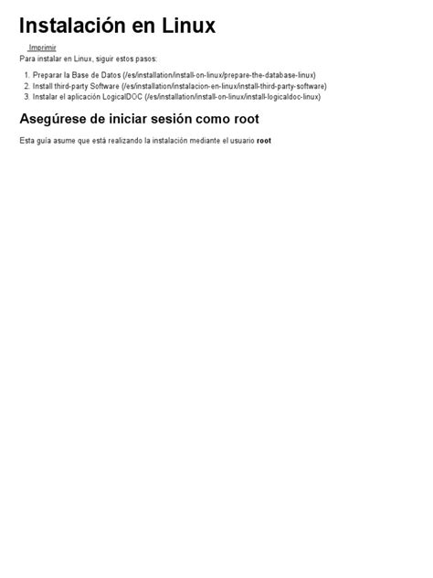 instalación en linux logicaldoc documentation pdf pdf