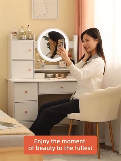 Led Light Dressing Table Bedroom Vanity Table Minimalist Modern