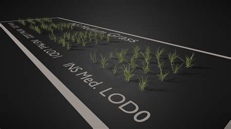 Ins Medium Realistic Grass With 4 Lods Buy Royalty Free 3d Model By