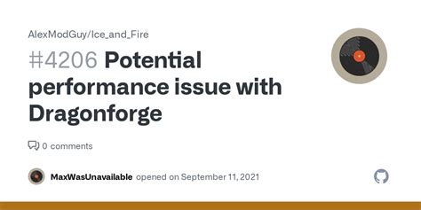potential performance issue with dragonforge · issue 4206 · alexmodguy