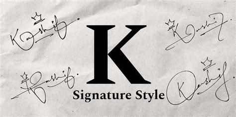 K Signature Letter K Styles Angled Ideas And Examples