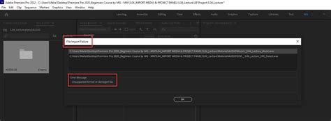 Solved File Import Failure Adobe Product Community