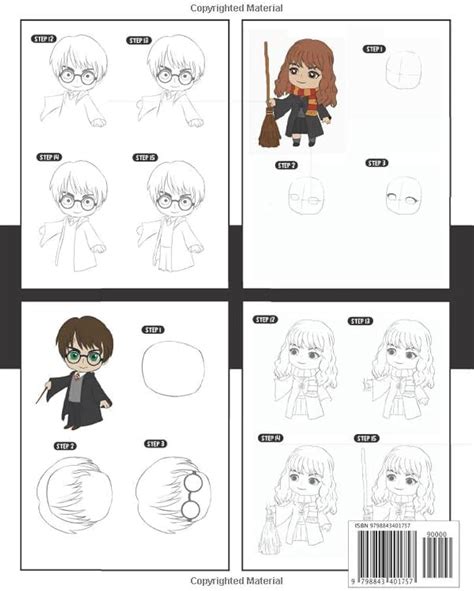 How To Draw Chibi Harry Potter Characters Step By Step