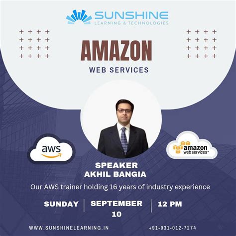 Sunshine Learning And Technologies On Linkedin Aws Webinar Sunday