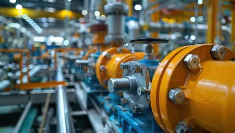 A Large Group Of Various Pipes And Valves Can Be Seen Assembled In A