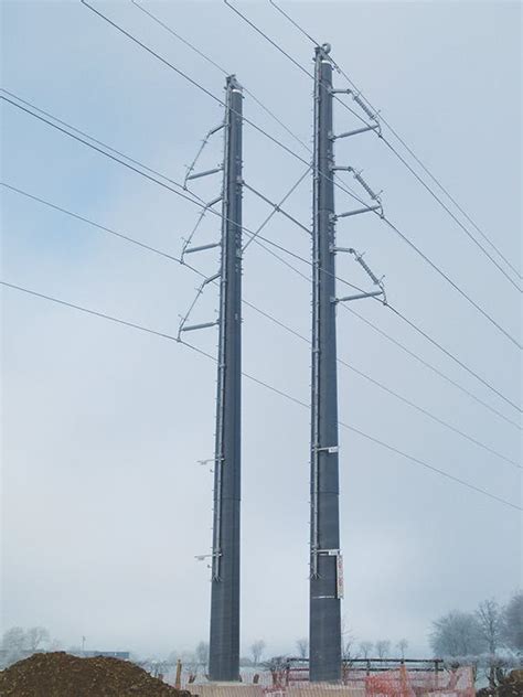 Two Types Of Poles One Transmission Line Tandd World