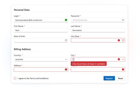 Angular Form Devextreme Angular Components
