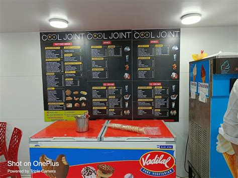 Menu At The Cool Joint Nadiad