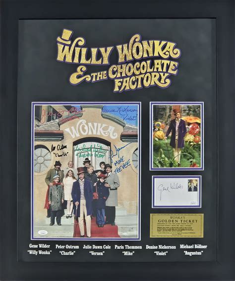 Willy Wonka And The Chocolate Factory Autographed 11x14 Photo