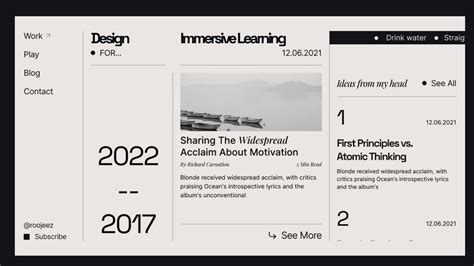 Modern Blog Layout Remix