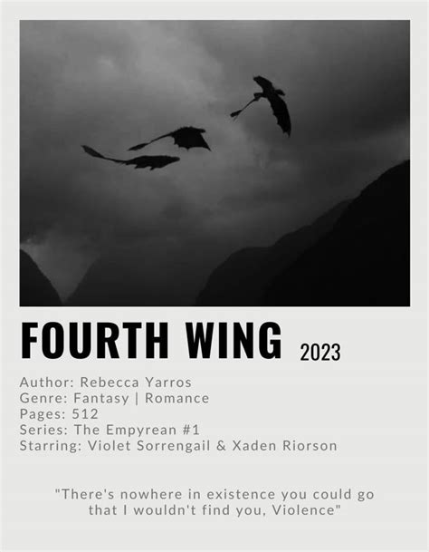 Fourth Wing by Rebecca Yarros | Wings book, Fantasy books, Books to read