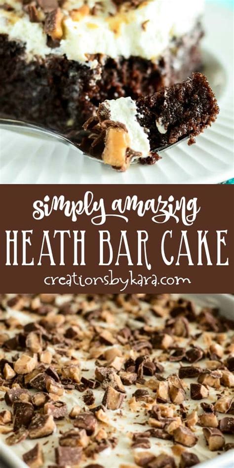 Incredible Heath Bar Cake Recipe Creations By Kara