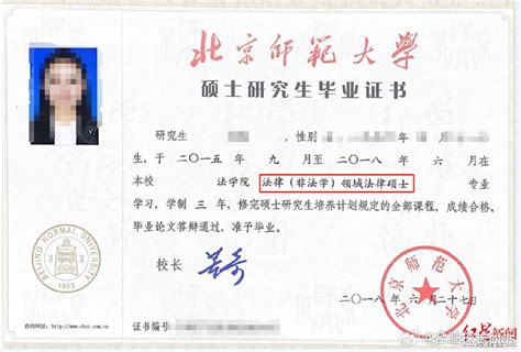 北师大这个法律硕士毕业证确实很奇怪北师大毕业证研究生新浪新闻