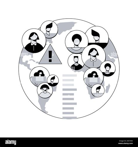 Overpopulation Abstract Concept Vector Illustration World Human