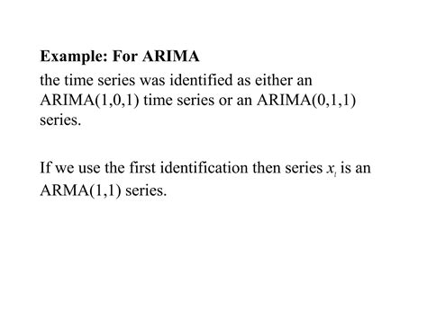 Arima Model Time Series Ppt