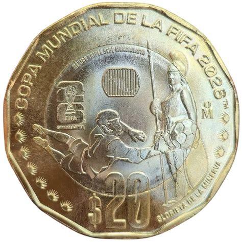 20 Pesos 2026 2026 Fifa World Cup Statue Of Minerva Mexico