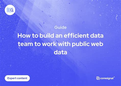 building a data team to work with web data coresignal