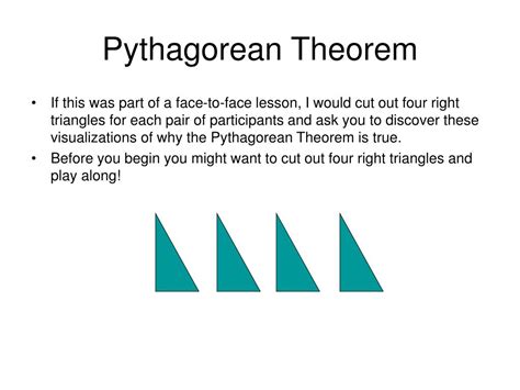 PPT Pythagorean Theorem PowerPoint Presentation Free Download ID