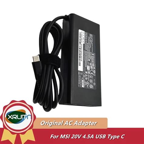 Adaptador De Ca Genuino Adp 90fe D 20v 4 5a 90w Type C Para Msi