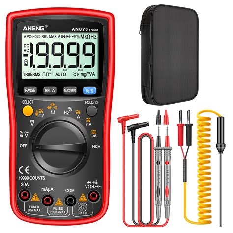 Aneng An870 Digital Multimeter 19999 Counts True Rms Multimeters Trans