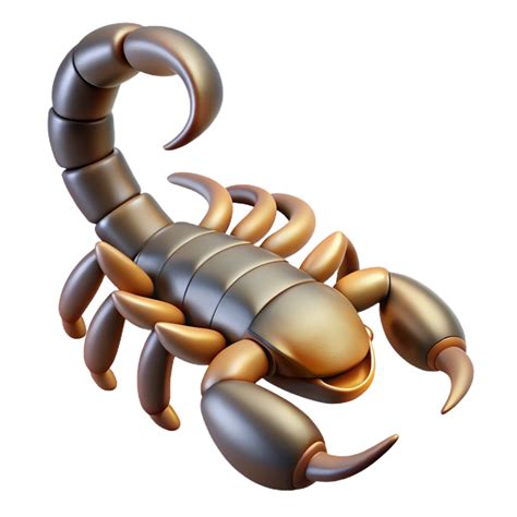 Sumptuous Joyful Vintage Hyper Specific Concept Art Style Render Of A Single Scorpion Tail