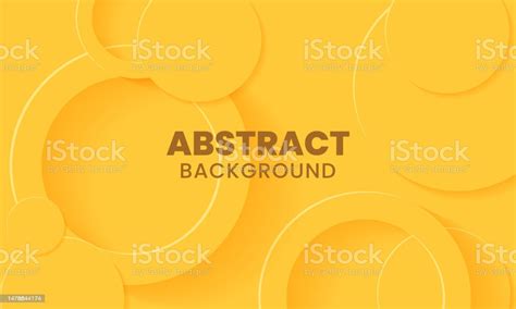 추상적인 3d 노란색 원 모양이 있는 최소 배경 웹 프리젠 테이션 벽지를위한 트렌디 한 노란색 디자인 0명에 대한 스톡 벡터 아트 및 기타 이미지 Istock